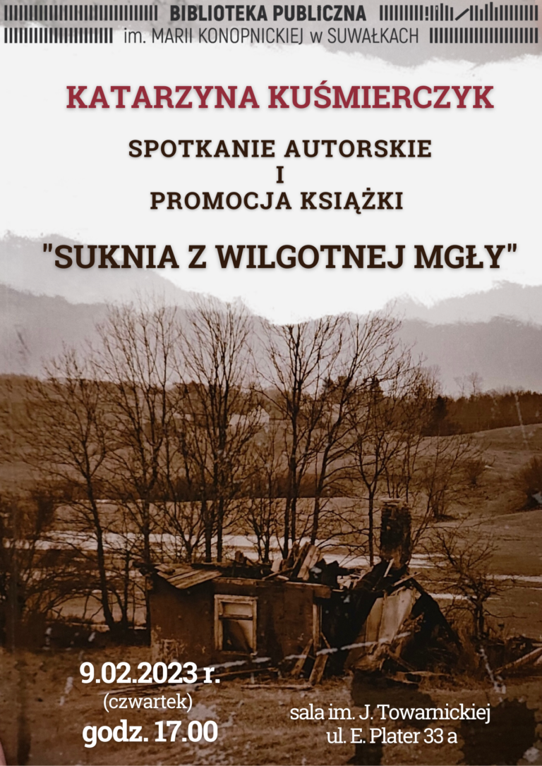 Spotkanie autorskie i promocja książki „Suknia z wilgotnej mgły” | Wiadomości Suwałki
